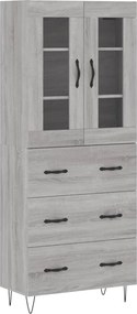 Skříň highboard šedá sonoma 69,5 x 34 x 180 cm kompozitní dřevo 3198439
