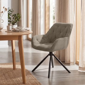 Jídelní židle Rimio manšestr – taupe