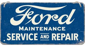 Postershop Závěsná cedule: Ford Service & Repair - 20x10 cm