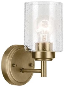 Kichler KL-WINSLOW-1W-NBR - Nástěnná lampa WINSLOW 1xE27/60W/230V mosaz