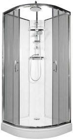 ARTTEC BRILIANT 90 x 90 cm -Termo sprchový box model 6 šedé sklo PAN04700