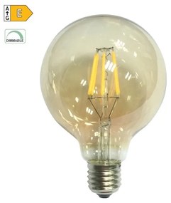 Diolamp LED Globe Filament žárovka G95 Amber 10W/230V/E27/2700K/1160Lm/360°/Dim