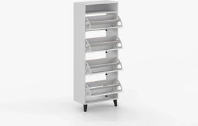 IDZ Botník HERMES 4B - Bílá, 60 cm