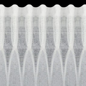 ZÁCLONA NA PÁSCE SUZAN, SADA 2KS 140X270 CM BÍLÁ
