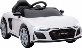 AIYAPLAY Dětské elektrické auto 12V Dětské auto s dálkovým ovládáním Lithium-akumulátor 2 motory Plynulý start Zadní odpružení Bílá
