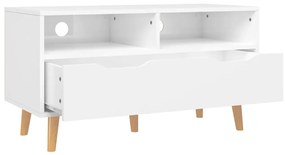 TV skříňka bílá vysoký lesk 90 x 40 x 48,5 cm kompozitní dřevo - Default Title