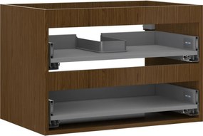 Mexen Box-A, závěsná skříňka 70 cm, 2 zásuvky, ořech, 91AX0-0700-470-2-86