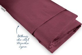 Bavlněné povlečení Jednobarevné perkálové - bordové 2 Velikost: 140 x 200 + 70 x 90