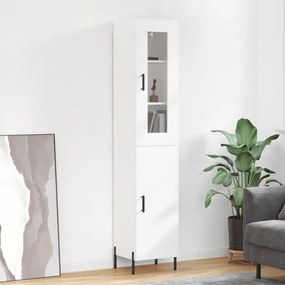 Skříň highboard bílá 34,5 x 34 x 180 cm kompozitní dřevo