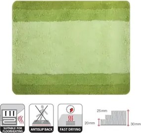 Spirella BALANCE koupelnová předložka 55 x 65 cm zelená / polyester /