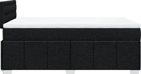 Box spring postel s matrací černá 120x200 cm textil 3289351