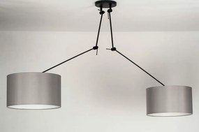 Závěsné designové svítidlo nad stůl Snap Light Duo Grey and Black