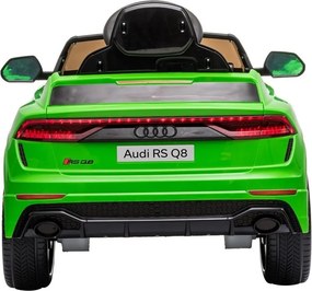 LEAN CARS Elektrické autíčko Audi RS Q8 LED MP3 dálkové ovládání zelené