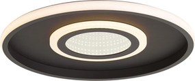 Moderní stropní svítidlo černé vč. LED a 3-stupňového vypínače - Frini
