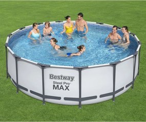 Bestway Bazén Steel Pro MAX s příslušenstvím kulatý 457 x 122 cm [3202523]