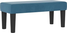 Postel s boxspringem s čelo Tmavě moddrá 200 x 90 cm samet 3344556