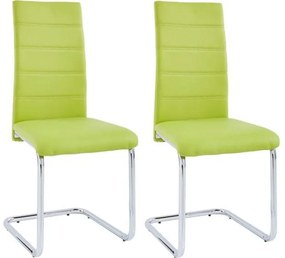 Danish style Jídelní židle Aber (SET 2 ks), zelená