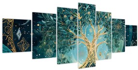 Obraz - Strom života ve vesmíru (210x100 cm)
