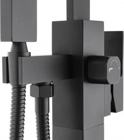 Erga Enzo, volně stojící vanová baterie h-1090, černá matná, ERG-YKA-BS.ENZO-BLK