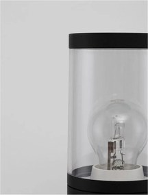 NV 9002875 Venkovní sloupkové svítidlo CETERA černý hliník a akryl E27 1x12W 220-240V IP54 bez žárovky - NOVA LUCE