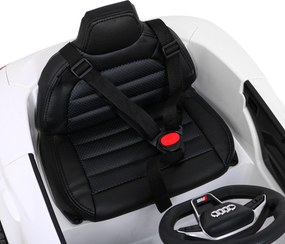 Ramiz Elektrické autíčko Audi RS E-Tron GT pro děti bílé + dálkové ovládání + pohon 4x4 + rádio MP3 + LED + EVA