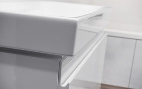 Cersanit - SET skříňka + umyvadlo, šedý lesk, Moduo 60, S801-222-DSM