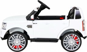 Ramiz Land Rover Discovery elektrické auto pro děti bílé SUV + dálkové ovládání