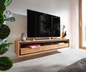 TV stolek Stonegrace 175 cm akácie přírodní 1 přihrádka 3 zásuvky