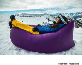 Nafukovací sedací vak/lazy bag, modrá, LEBAG