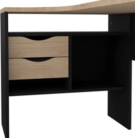 FALCO Psací stůl Felix 118 černý mat/jackson hickory