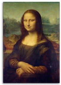 Obraz na plátně REPRODUKCE Mona Lisa - Da Vinci, - 70x100 cm