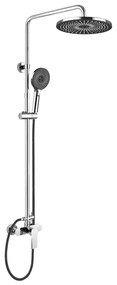 Mereo Dita sprchová souprava nástěnná baterie150 mm hlavová sprcha s příslušenstvím černá CBE60104SFD