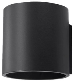 Sollux Lighting Nástěnné svítidlo ORBIS 1 Černá
