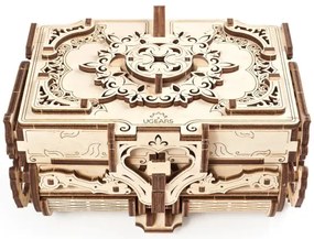 Ugears - 3D dřevěné mechanické puzzle Starožitná šperkovnice