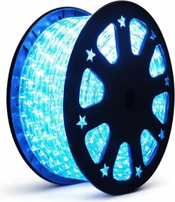 Easy Fix světelná LED hadice venkovní, 50 m, modrá, 1500 diod, čirý kabel, IP44, cívka