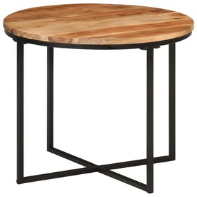 Konferenční stolek 55x55x45 cm masivní akáciové dřevo a železo