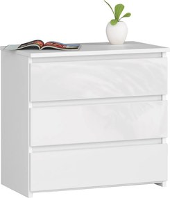 Komoda CL3 60 cm bílá/bílý lesk