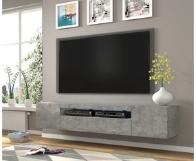 TV stolek/skříňka Aurinko 200 (beton) (s osvětlením). 1083445