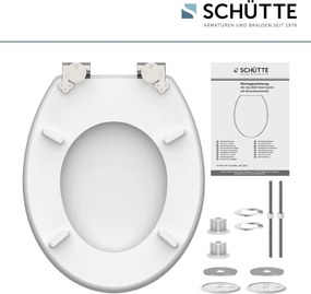 Eisl Sanitär WC prkénko MDF Soft Close Grey Steel High Gloss 80523