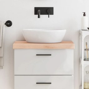 Koupelnová deska 60x40x(2-6) cm neošetřené masivní dřevo 3156010