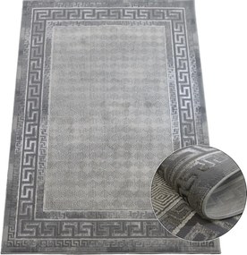 BE Koberec Esprit 3602 GREY - šedý obdélníkový Rozměr: 120x180 cm