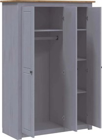 vidaXL Šatní skříň se 3 dveřmi 118x50x171,5 cm borovice Panama [282662] Barva: Hnědá