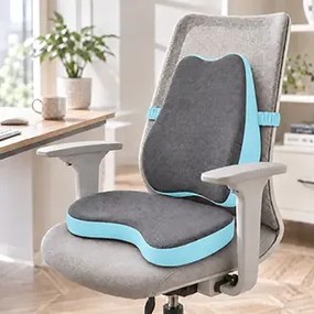Powerton ERGO PASTEL EDITION modrá / Podsedák / paměťová pěna / 460 ×