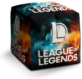 Sablio Taburet Cube League of Legends Glow: 40x40x40 cm