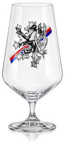 Crystalex - Bohemia Crystal Sklenice na pivo Czech In 540ml - lev, 1 ks
