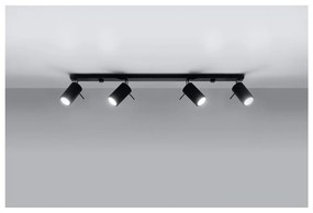 Černé stropní svítidlo Nice Lamps Etna 4L