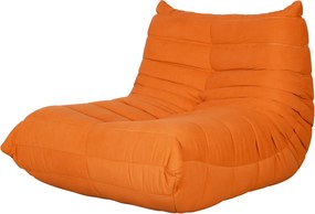Designové křeslo Nua samet oranžové