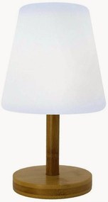 Interiérová/exteriérová stolní LED lampa z bambusu Standy Mini, přenosná