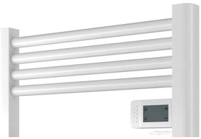 Erga Pago, elektrické topné těleso 540x960 mm s digitálním termostatem, 500W, bílá matná, ERG-LAV-GRZE-E-ALU-960540-WH