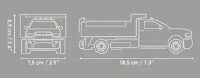 COBI 24659 RAM 3500 Dump Truck / Stavebnice / 1:35 / 296 dílků / 1 fig